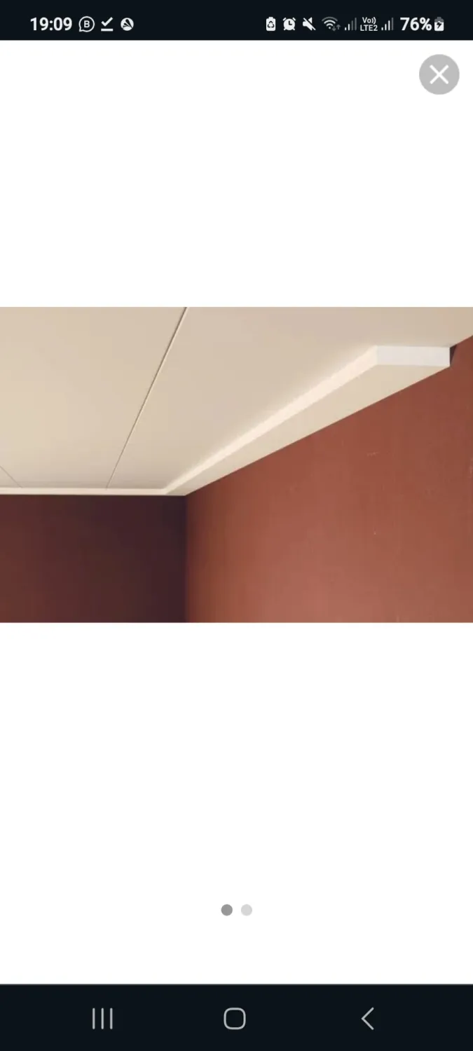 Cornice flat polystyrene