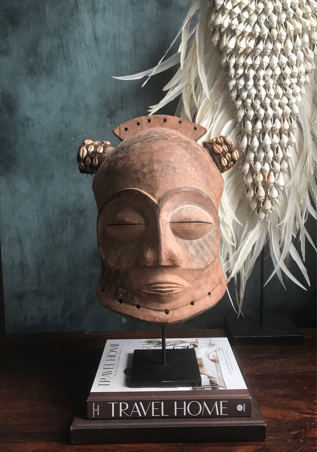 Baule Portrait Hemet Mask from Cote d'Ivoire Africa