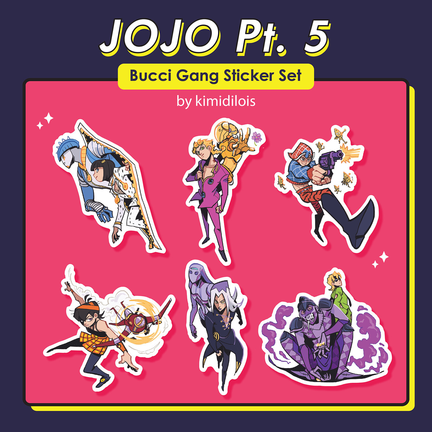 Jojo pt. 5 Sticker Set