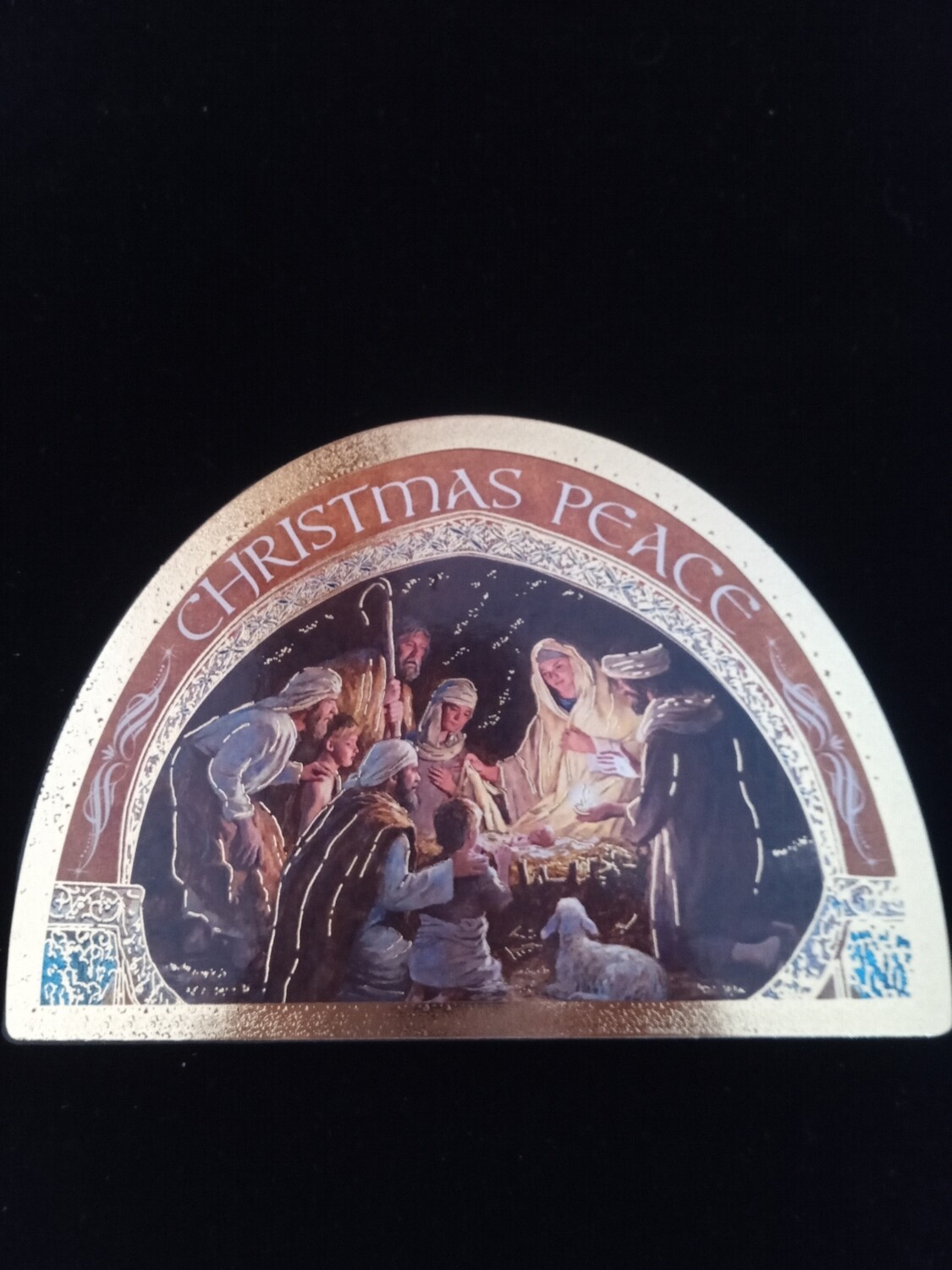 Nativity Plaque in Wood