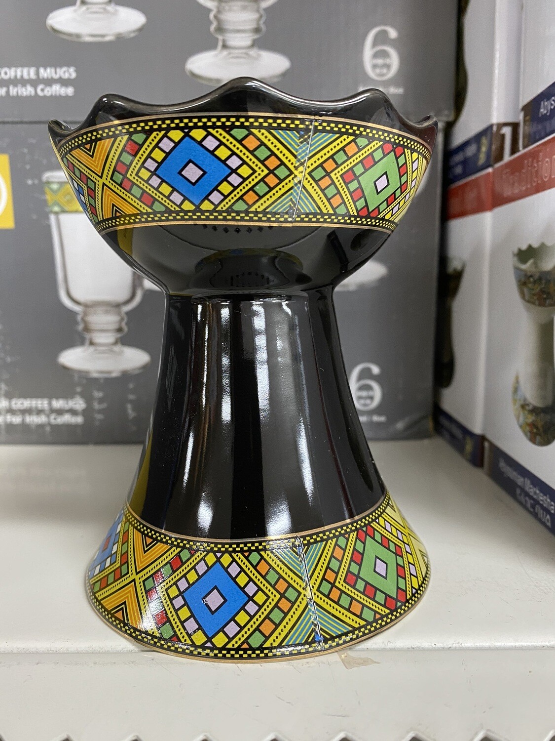 Incense Burner Black እጣን ማጨሻ ጥቁር Saba or Tilet
