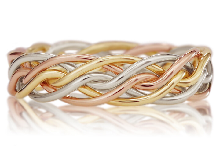Eight Strand Closed Weave Ring - HandWovenBands.com