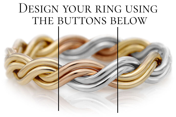 Four Strand Ring - HandWovenBands.com