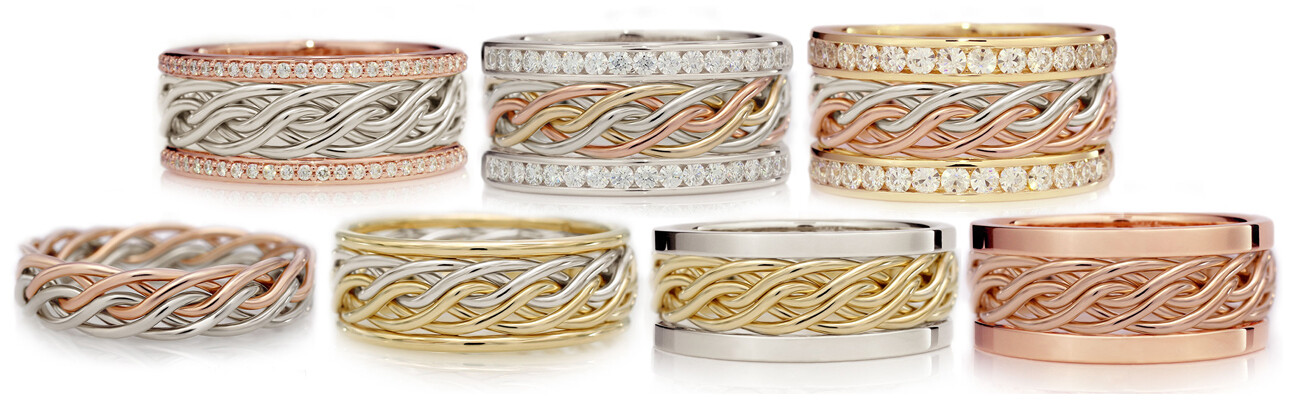 Six-Strand Open Braided Rings - Six Strand Open Weave Ring ...