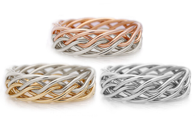 Eight Strand Open Braided Ring - Eight Strand Open Weave Ring ...