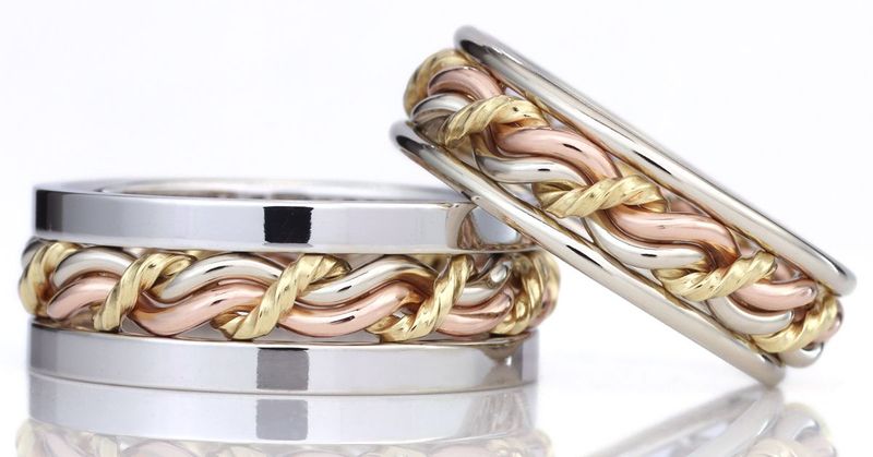 Braided Wedding Rings - HandWovenBands.com