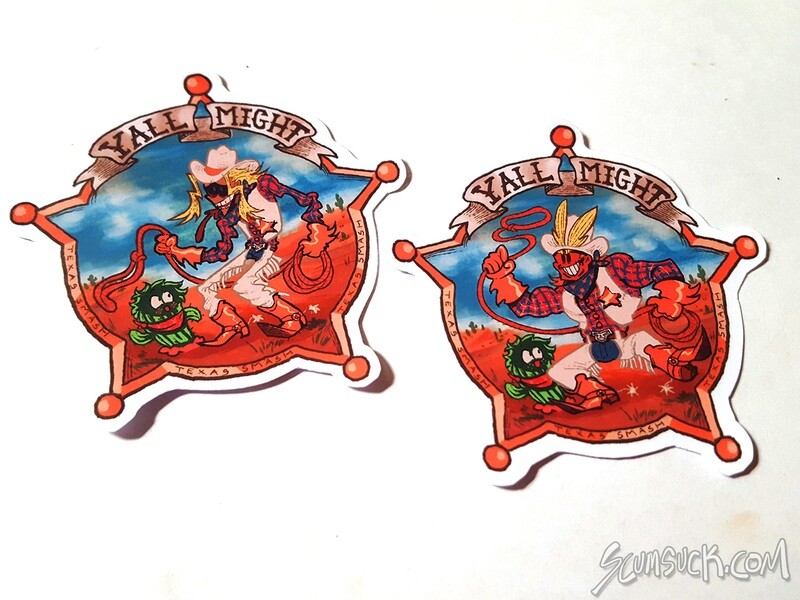 Hero Y all Might Sticker Set Hero Y all Might Sticker Set