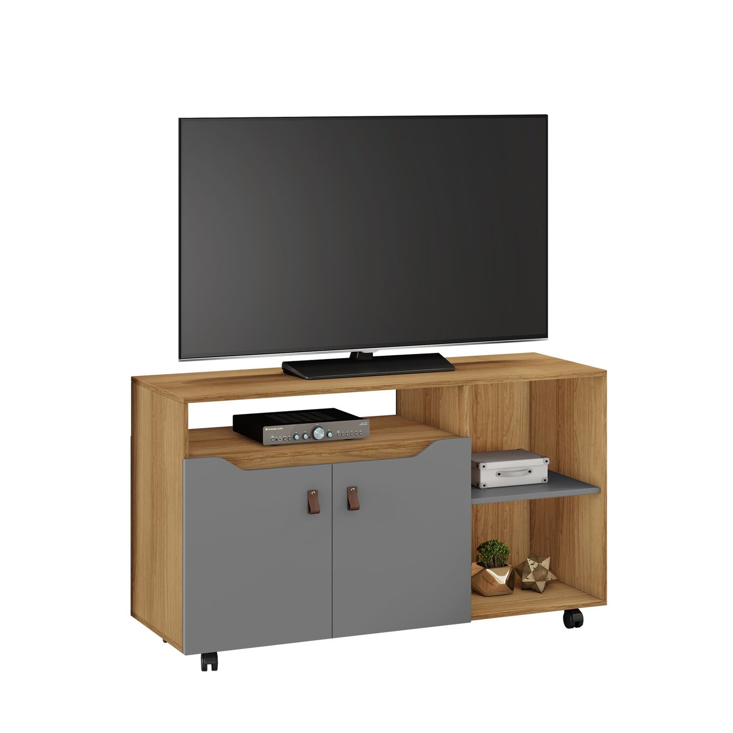 RINCON TV STAND TAN/GRAY