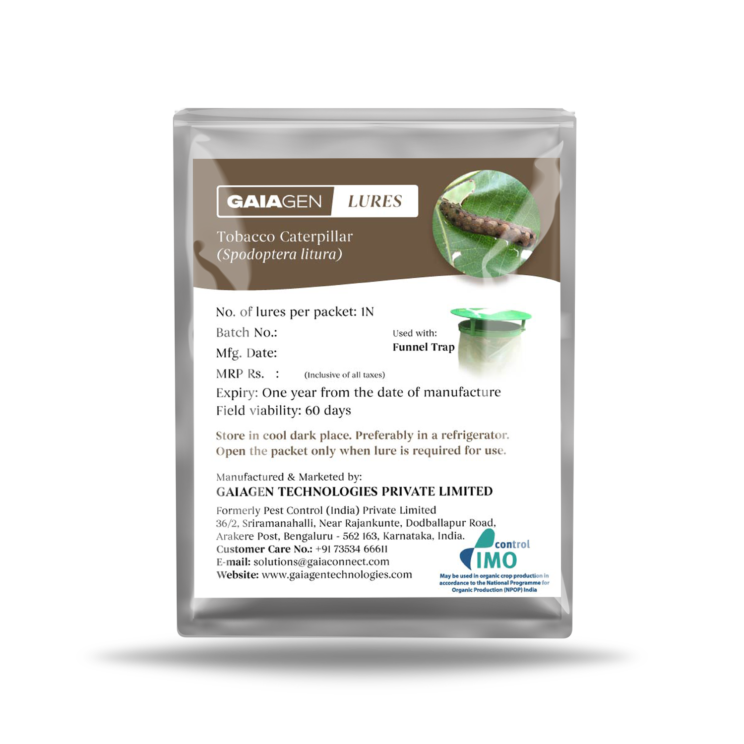 GAIAGEN Lures Pheromone Lure For Tobacco Caterpillar gaiagen-lures-pheromone-lure-for-tobacco-caterpillar