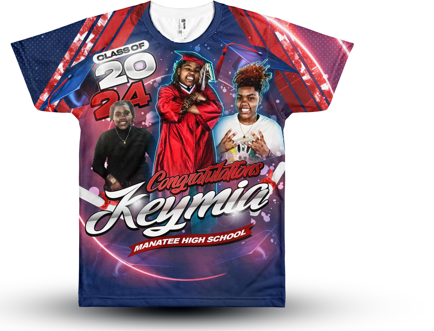 3D All-Over Graduation Shirt