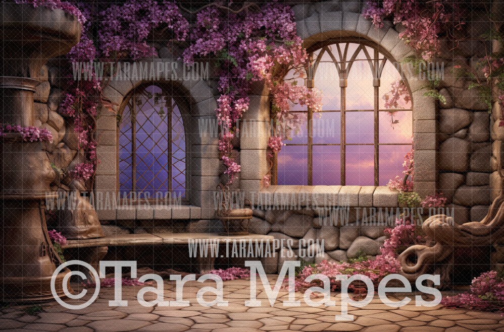 Rapunzel Room Digital Background - Rapunzel Digital Backdrop - Princess ...