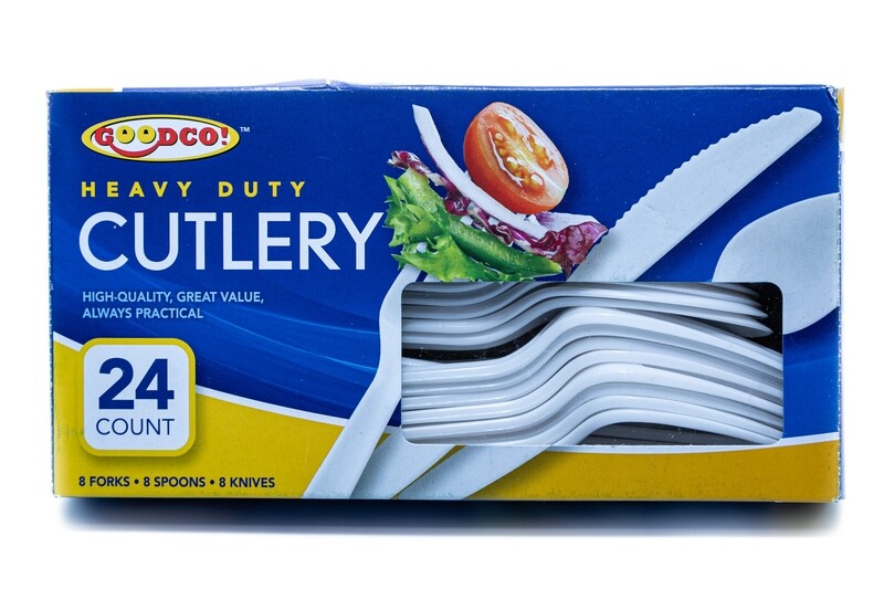 GoodCo Heavy Duty Cutlery (white)