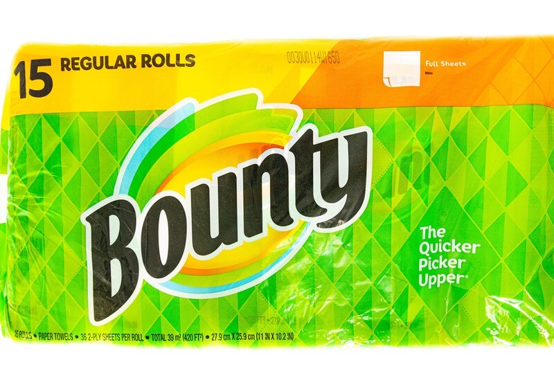 Bounty 15 Regular Paper Rolls 36-2 ply sheets