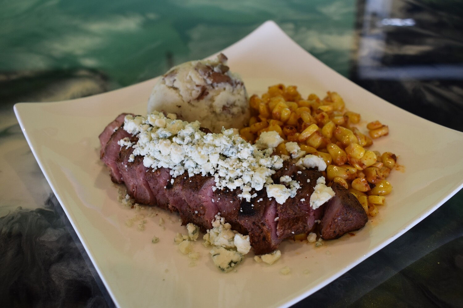 Black And Blue Steak