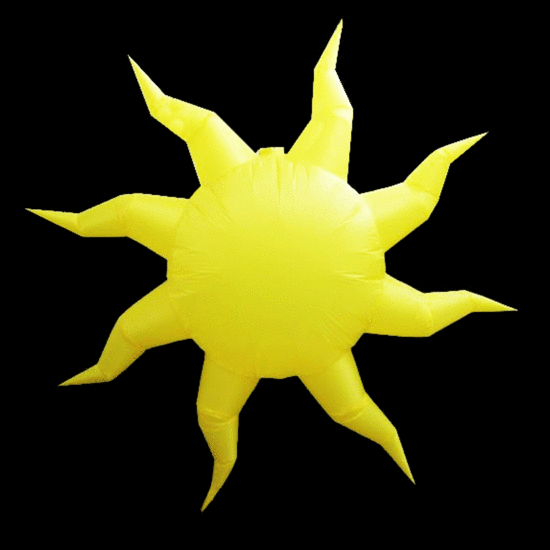 Hanging inflatable Sun 6ft/182cm dia.