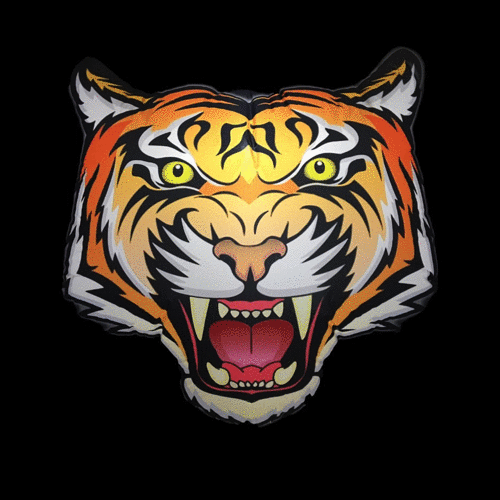 Hanging Inflatable Tiger Head 2.5ft/75cm x 2.5ft/75cm