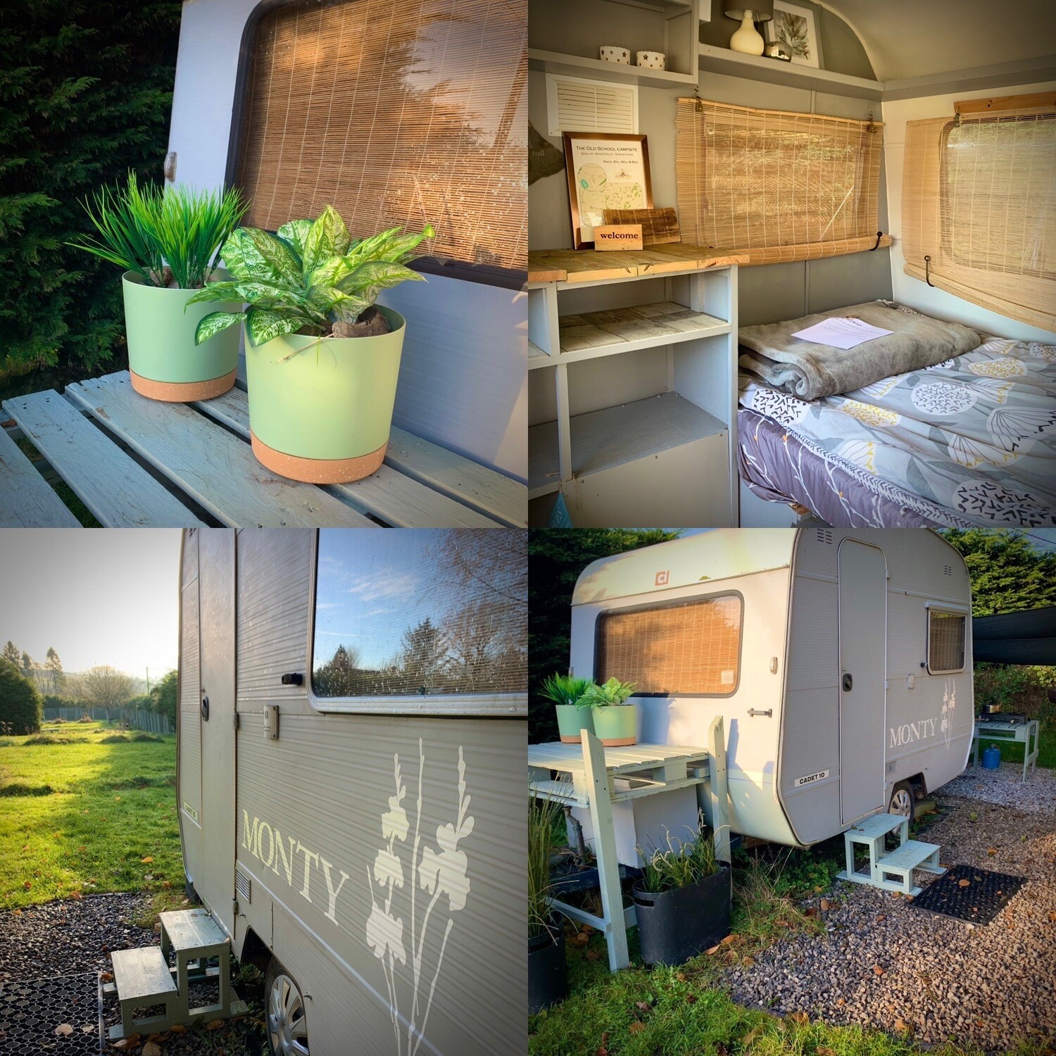 All Inclusive Activity Glamping Weekend - Monty Retro Caravan - 1-2 People