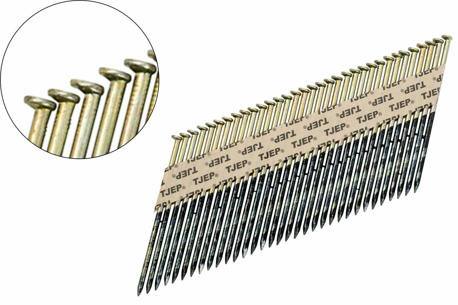 Streifennägel mit Rundkopf 34°