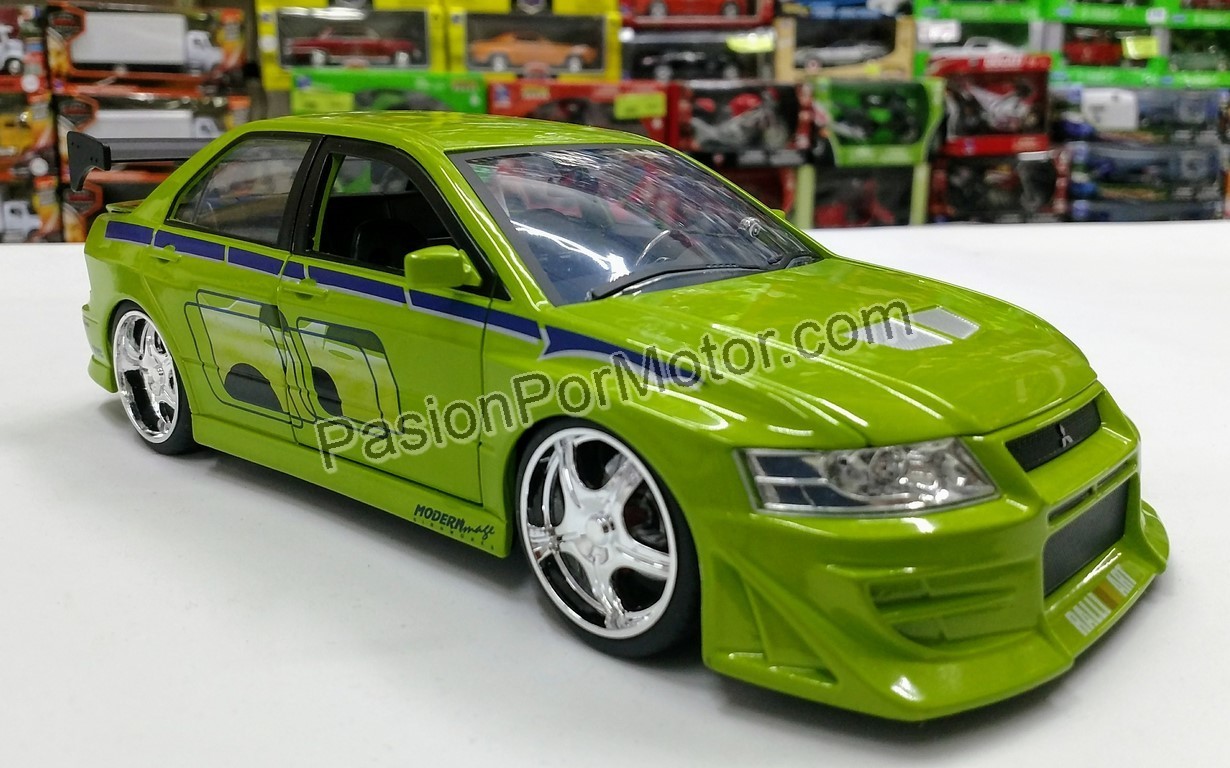 1:24 Mitsubishi Lancer Evo VII Rapido Y Furioso Jada Toys En Display ...