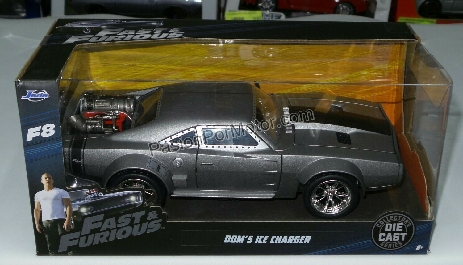 1:24 Dodge Charger Ice 1968 Rapido Y Furioso 8 Jada Toys Caja