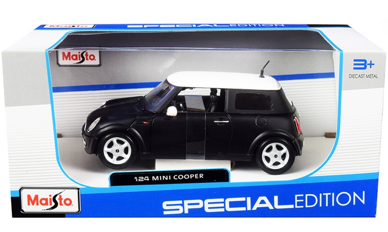 1:24 Mini Cooper 2001 Negro Mate Maisto Special Edition