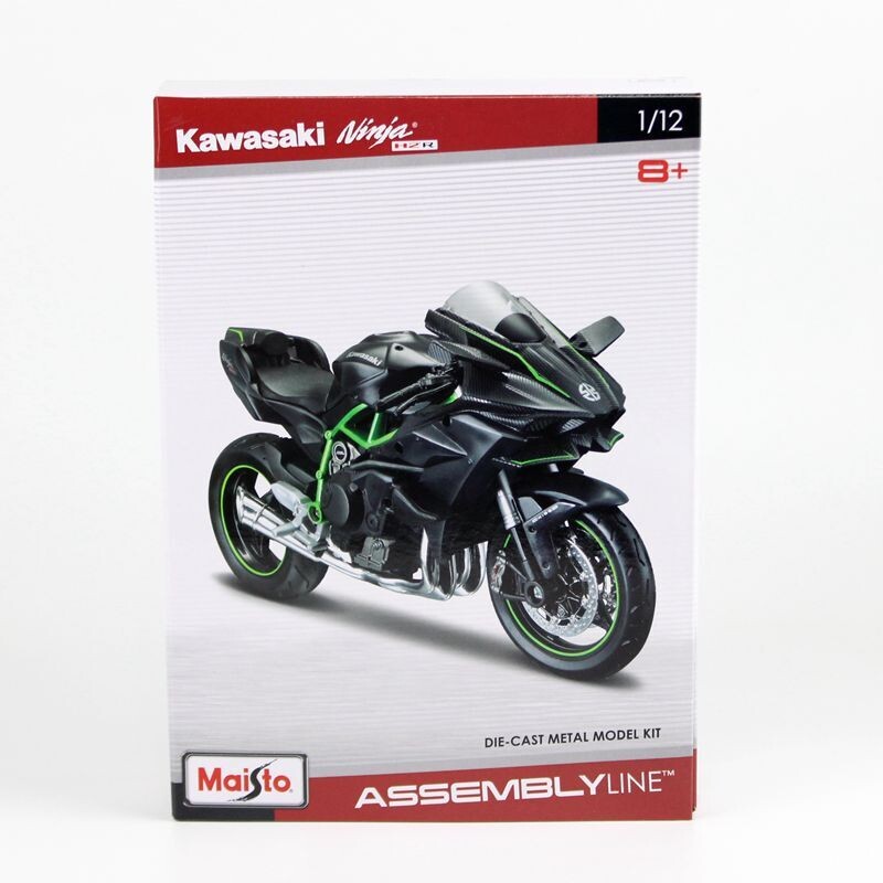 1:12 Kawasaki Ninja H2R 2019 Negro MAISTO Assembly Line Para Armar
