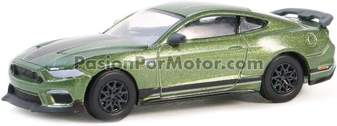1:64 Ford Mustang Coupe Mach 1 2022 Verde GREENLIGHT GL Muscle Serie 28 ...