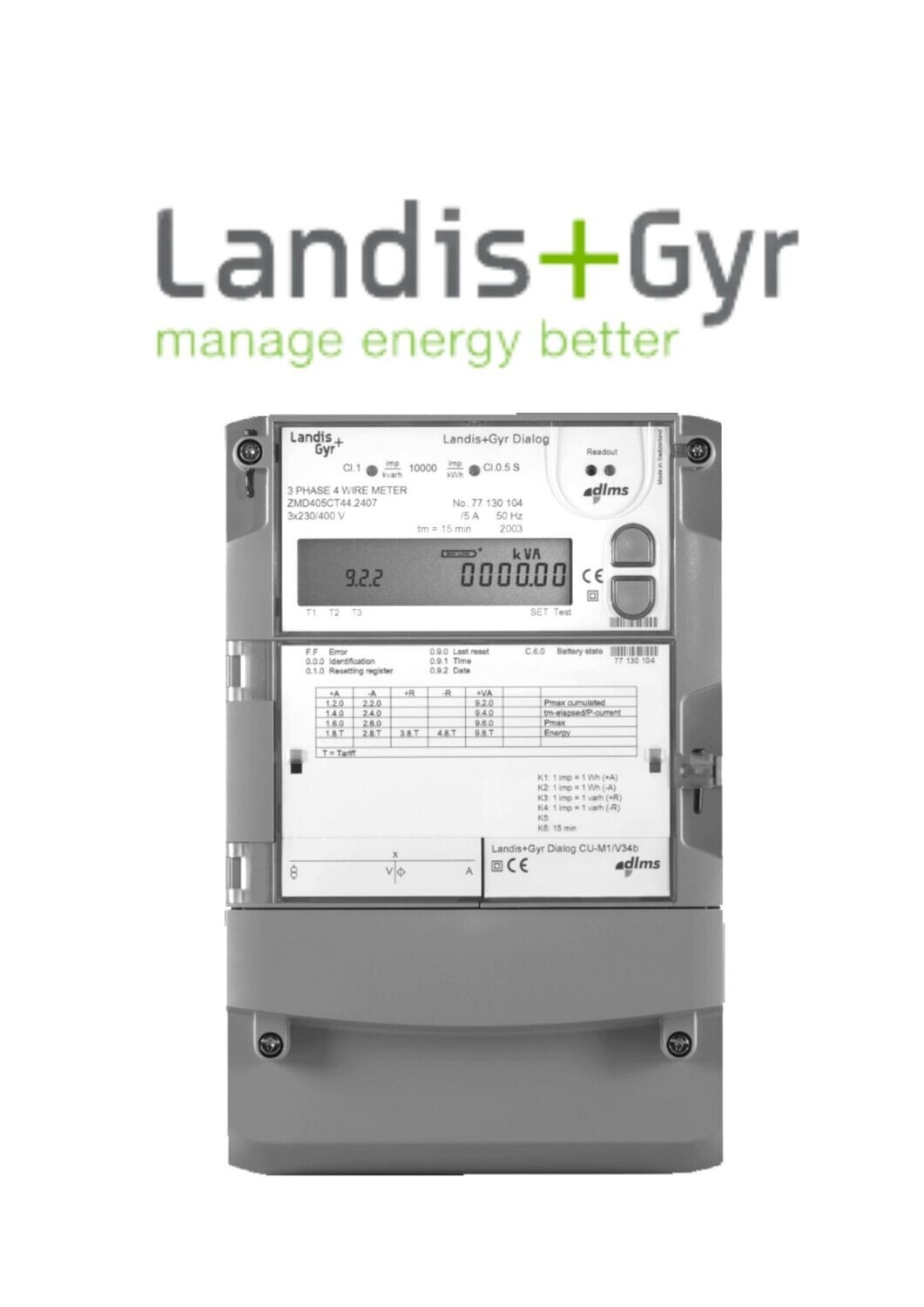 Landis+Gyr - ZMD405 - 1/5A CT Connected - R5600.00 - Free Shipping