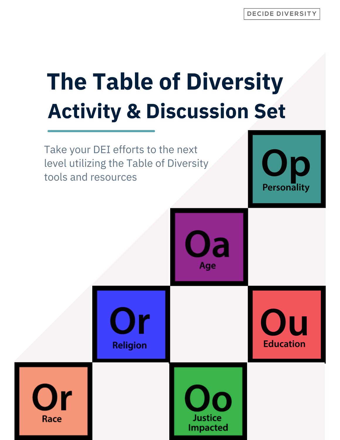 Table of Diversity Activity and Discussion Kit