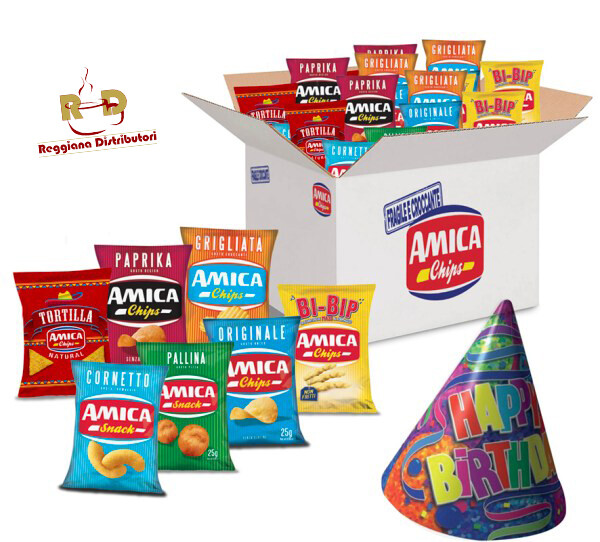 Box Patatine AMICA CIPS 20pz - idea aperitivo