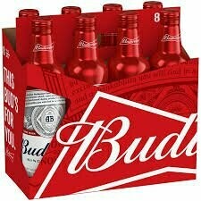 Budweiser 8pk Aluminum Bottles