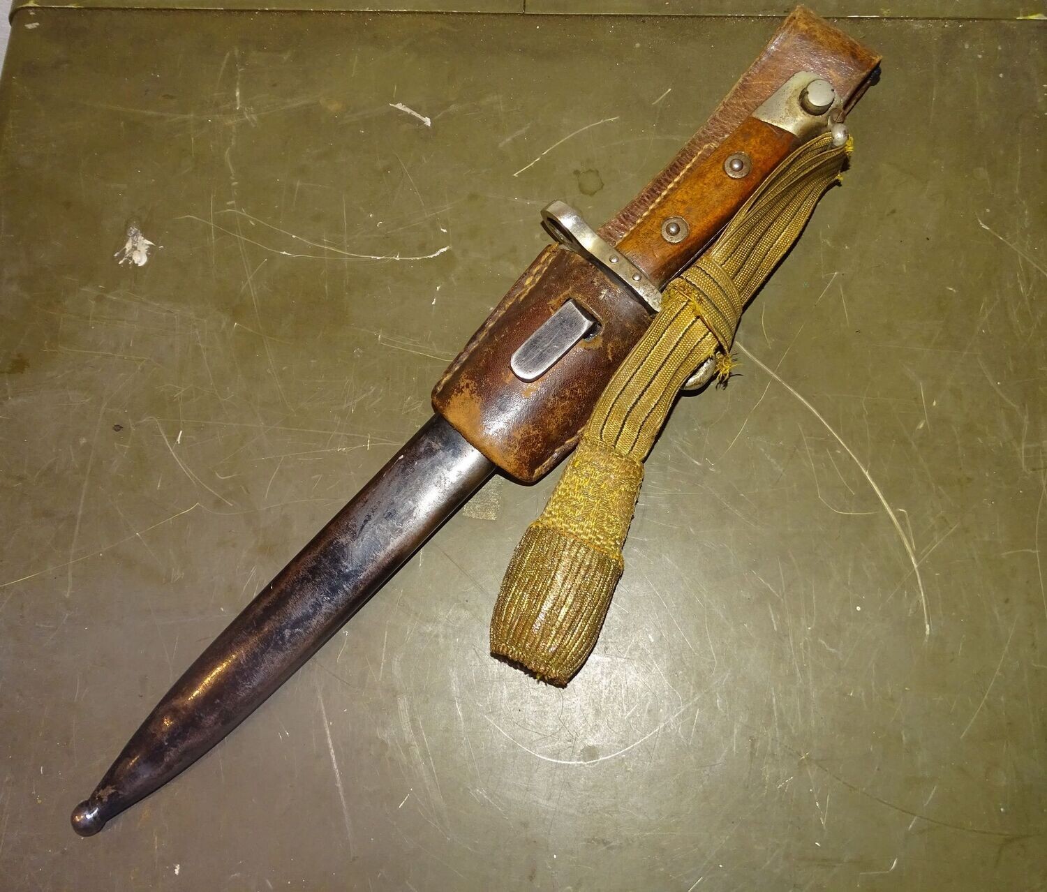 Baionnette Autrichienne ww 1 steyr m-95 officier acier nickelé avec ...