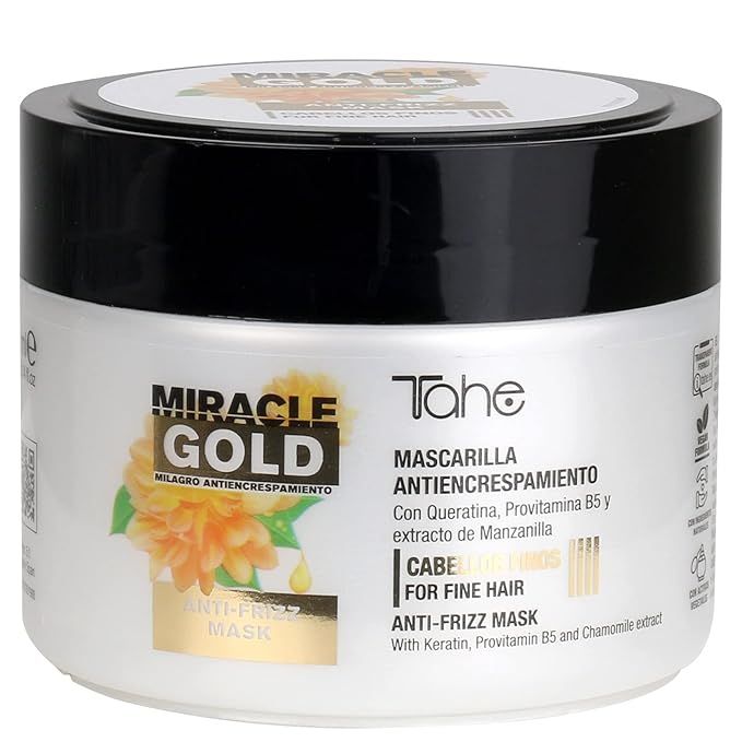 Tahe Miracle Gold Frizz Control Mask For Fine Hair 300ml