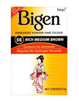 Bigen permanent powder hair colour 56