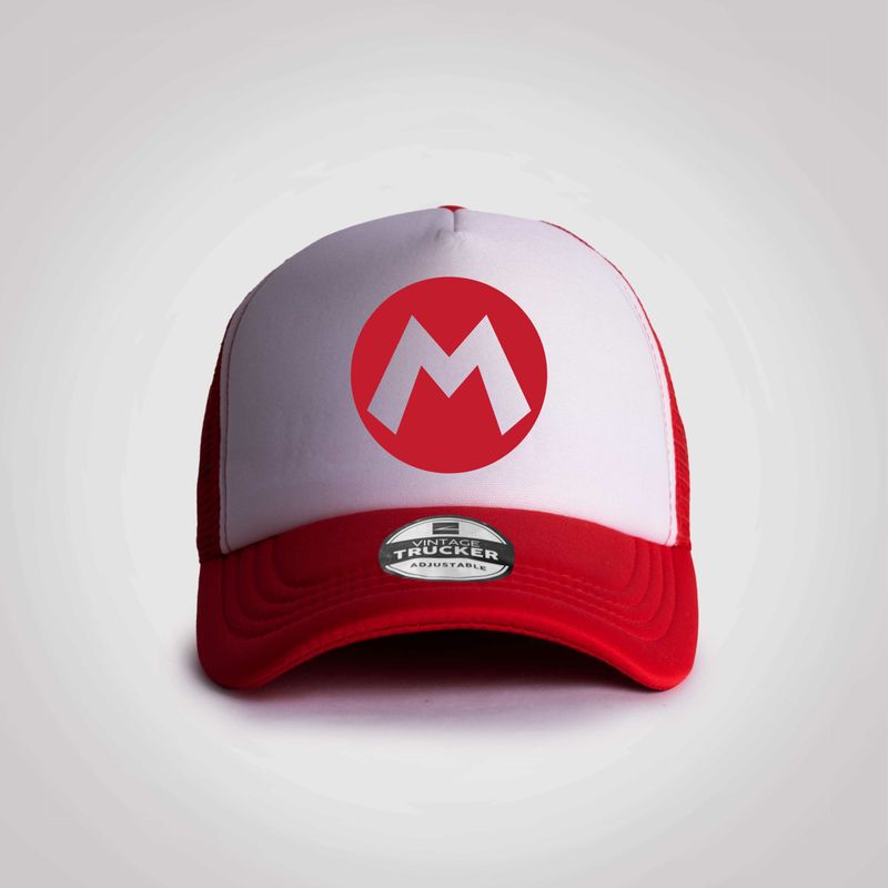 Classic Red Mario Adult Cap