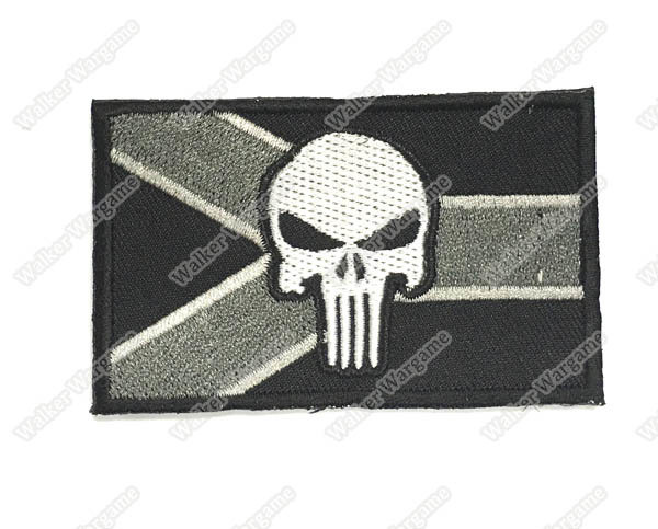 WG049 Navy SEAL Punisher RSA Flag Patch With Velcro - ACU Color