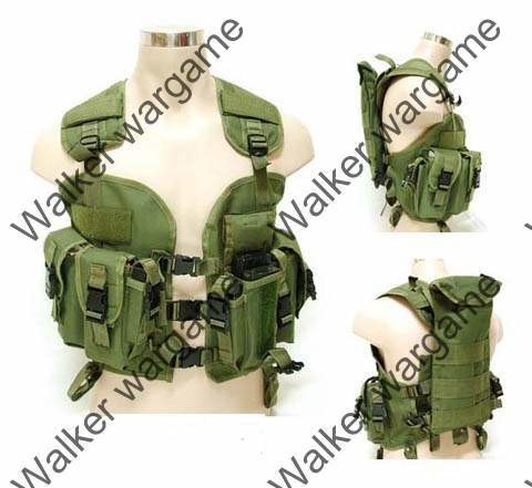 Tactical Navy Seal Combat Modular Assault Vest - OD Green