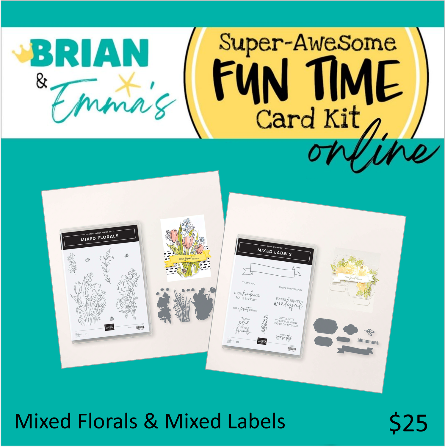 018 – Mixed Florals & Mixed Labels Tutorial – Brian’s Retired Products ...