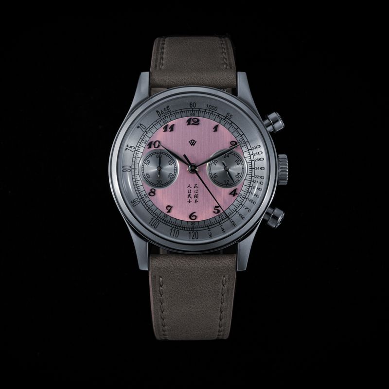 Sakura Limited Edition Chronograph 38 mm stainless steel Meca-Quartz ...