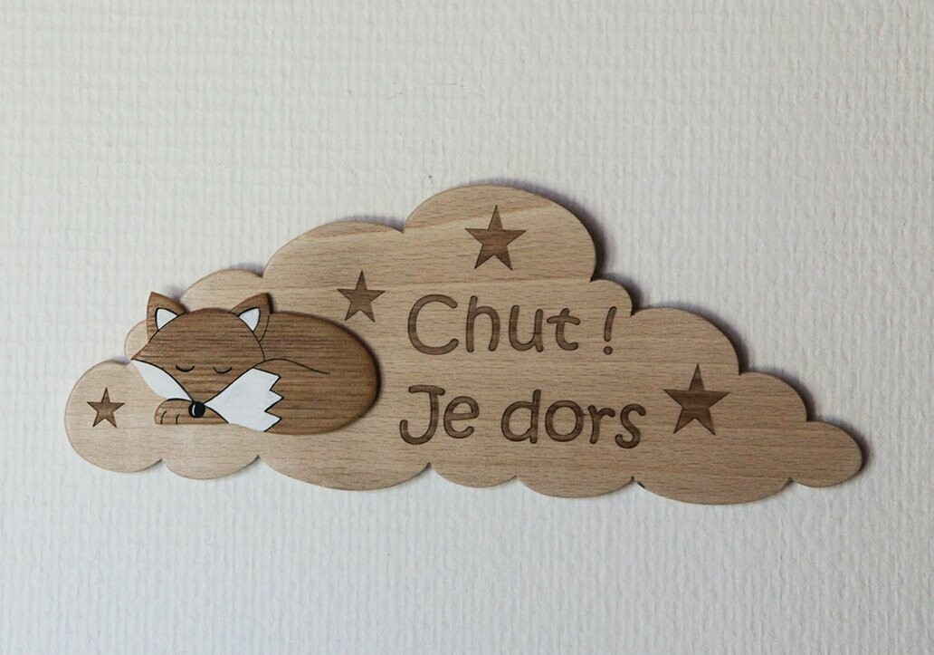 Plaque de Porte chut je dors