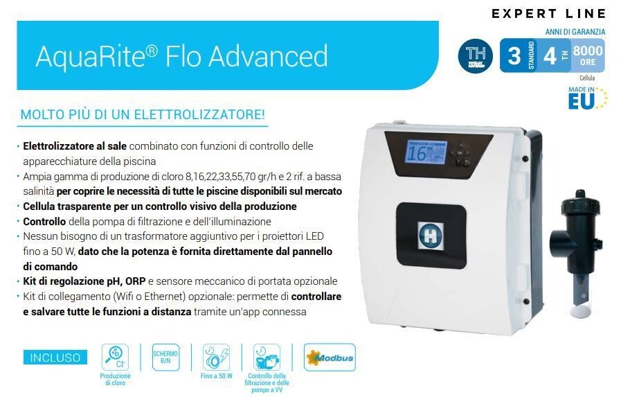 Centr. ELETTROLISI: AQR FLO Advanced