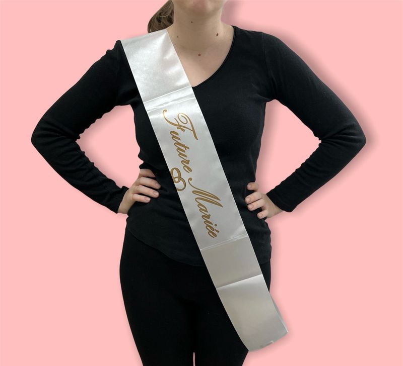 Echarpe de Miss pour mariage