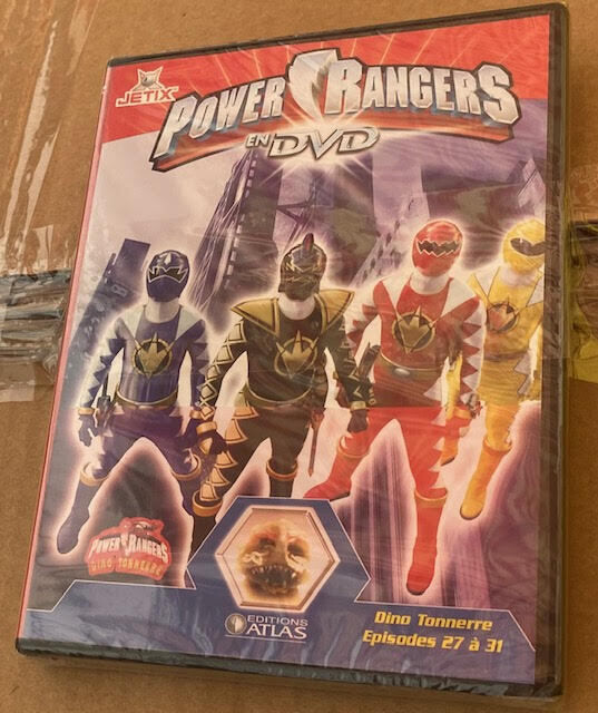 Lot de 250 DVD power rangers