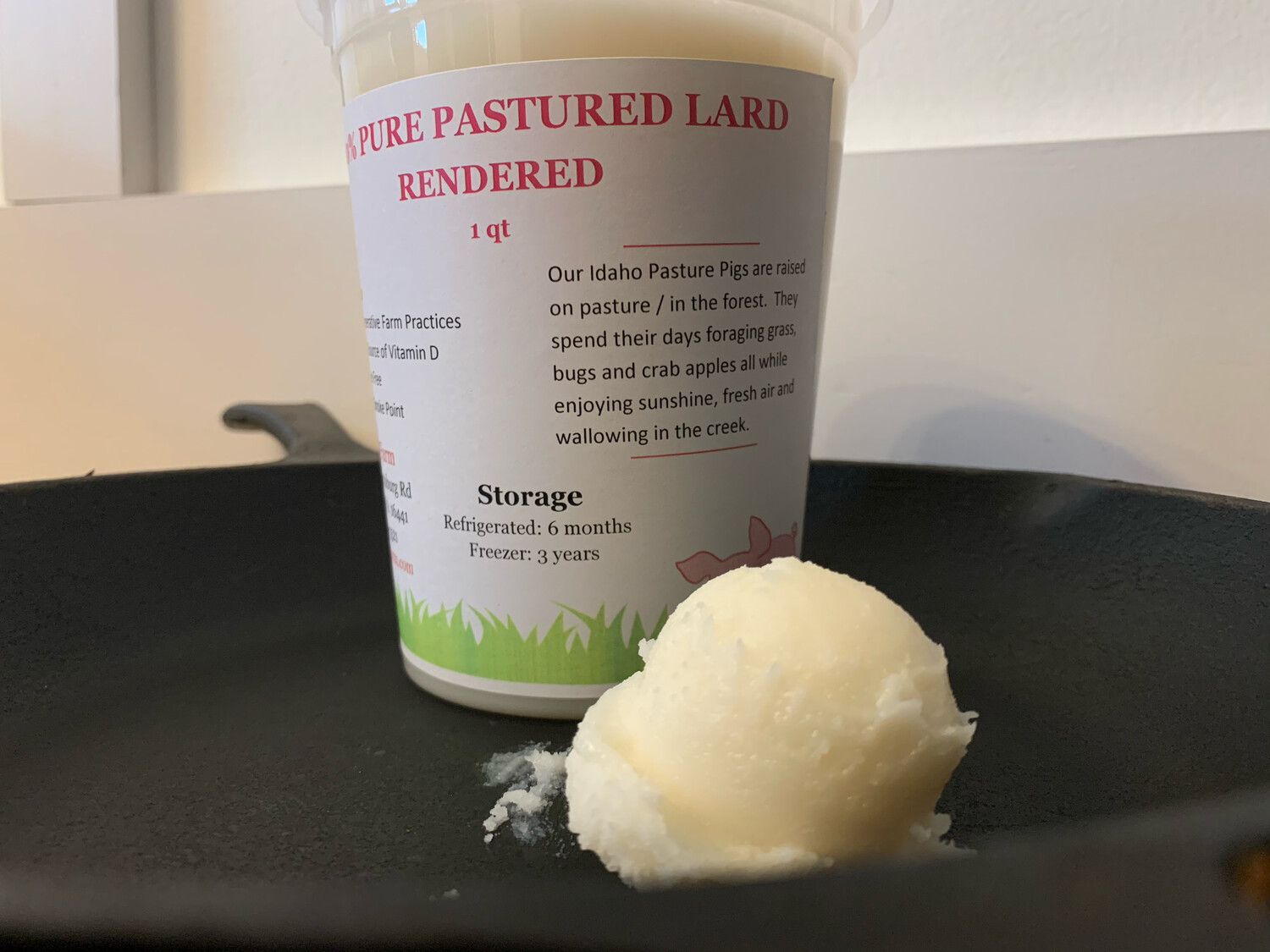 Pure Pastured Pork Lard