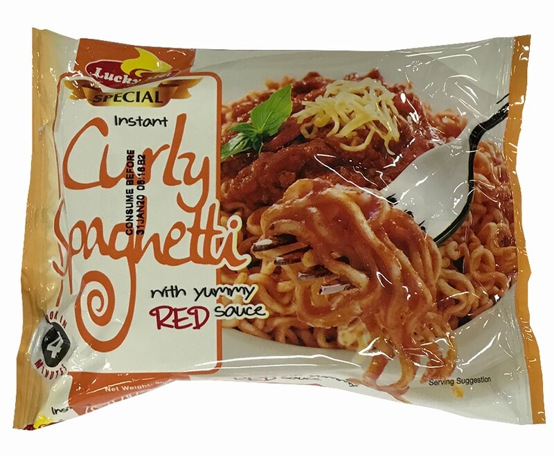 Lucky Me! Special Instant Curly Spaghetti with Yummy Red Sauce