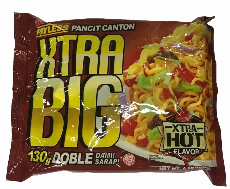 Payless Xtra Big Pancit Canton Extra Hot Flavor 4.59oz (130g)