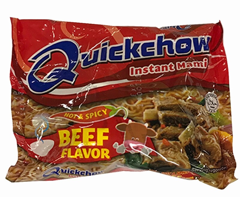 Quickchow Instant Mami Hot & Spicy Beef Flavor 55g