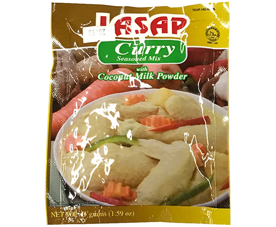 Lasap Curry Seasoned Mix with Coconut Milk Powder 45g
