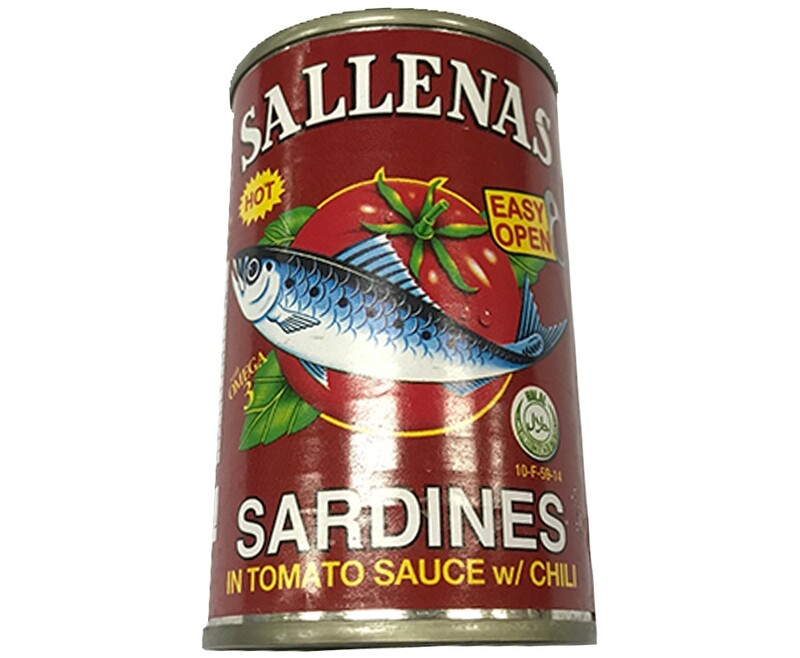 Sallenas Sardines Hot in Tomato Sauce with Chili 155g