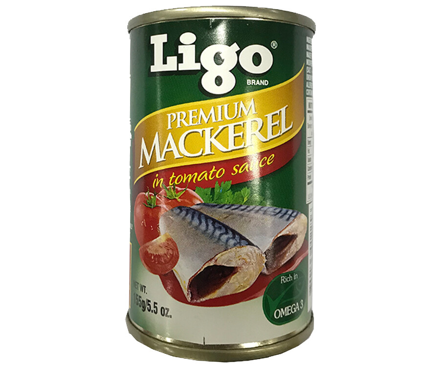 Ligo Premium Mackerel in Tomato Sauce 155g
